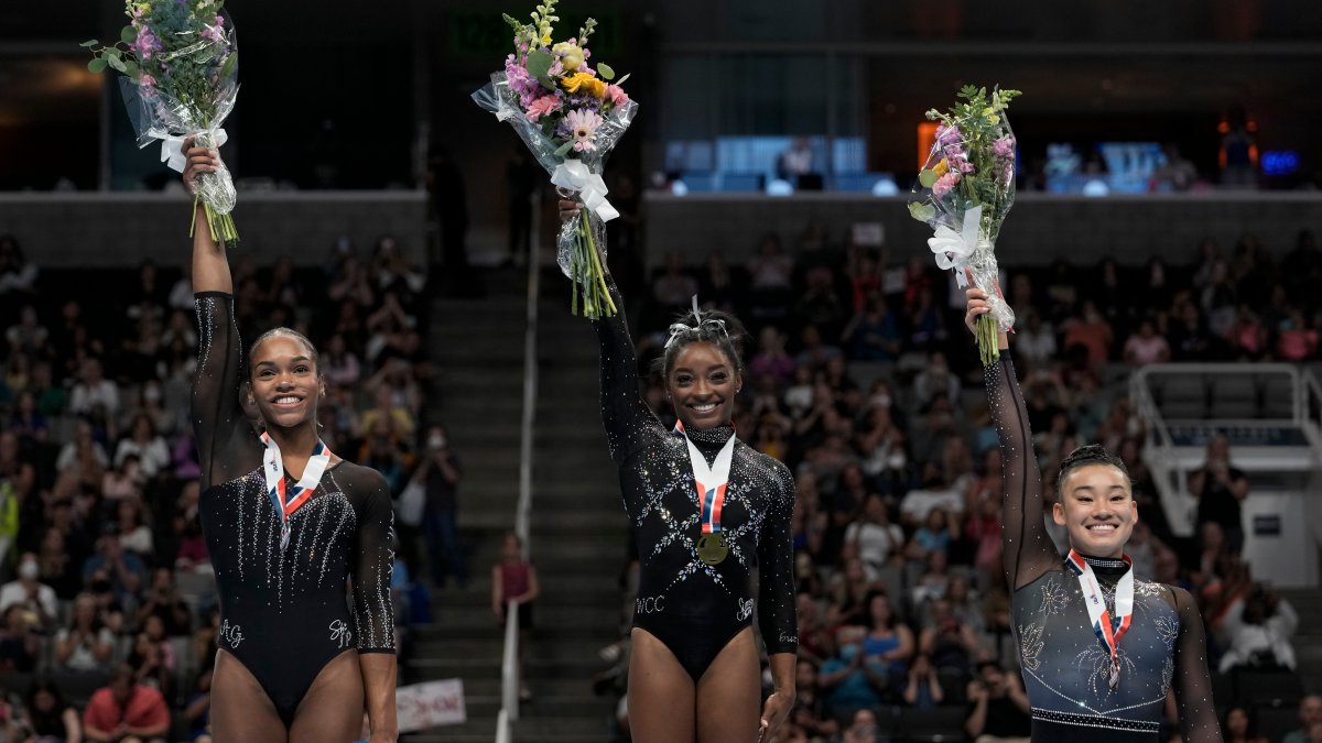 Simone Biles gana un octavo título de gimanasia – Telemundo Area de la ...
